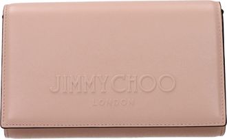 Jimmy Choo London Rosa Leder Clutch Tasche