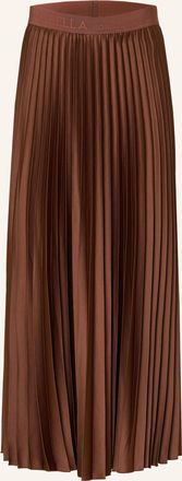 Marella Plisseerock Mllesodo Aus Satin braun