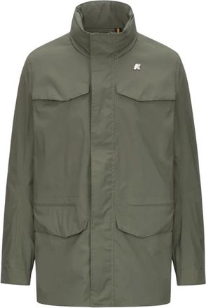 K-Way Homme, Vestes, Vert, Taille: L Manuel Veste Jersey Nylon Stretch