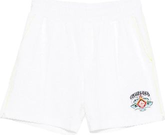 Casablanca Homme, Shorts, Blanc, Taille: M Short Monogramme &Eacute;ponge