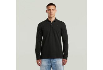 G-Star Poloshirt Dunda Slim Polo lang&auml;rmlig, mit Logo