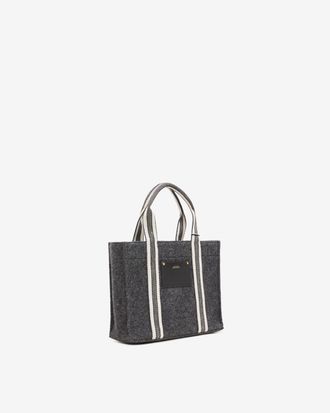 Isabel Marant Sac Port&eacute; Main En Laine Aruba Small - Femme - Gris Fonc&eacute; - - Isabel Marant