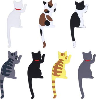 DOITOOL Magnetischer K&uuml;hlschrankhaken Katze Cartoon Design Starker Haltemagnet f&uuml;r Aufbewahrung und Dekoration Wiederverwendbar Schadstofffrei Geeignet f&uuml;r K&uuml;