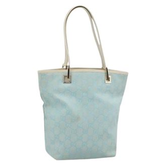 Gucci Sac cabas GG Canvas Pre-owned - Femme - Pre-owned - Bleu - Taille: ONE Size