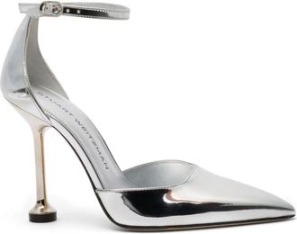 Stuart Weitzman Femme, Chaussures, Gris, Taille: 38 1/2 EU Escarpins