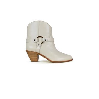 Francesco Russo Leather Santiag Boots - - Shoes - Damen - Beige - 36 EU