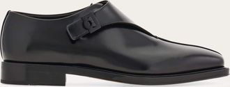 Ferragamo Herren Derby-Schuh mit Hug-Schnalle Schwarz Gr&ouml;&szlig;e 42