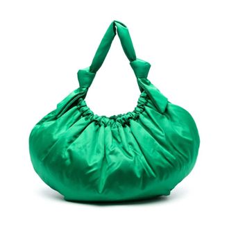 Ganni Gro&szlig;e Hobo-Schultertasche - - Bags - Damen - Gr&uuml;n - ONE SIZE