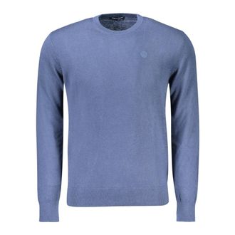 North Sails Blauer Pullover mit langen &Auml;rmeln und Logo - - Knitwear - Herren - Blau - S
