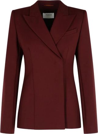 Sportmax Rote Seide Nylon Jacke - - Jackets - Damen - Rot - S
