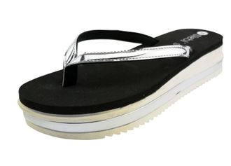 Siebi&acute;s Bilbao Zehentrenner modischer Flip mit Plateau Damen: Gr&ouml;&szlig;e: 40 | Farbe: Schwarz