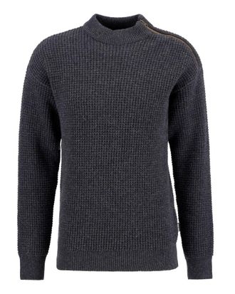 Barbour Heavy Strick-Pullover mit Rei&szlig;verschluss am Kragen in