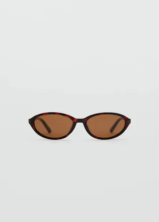 Mango Lunettes de soleil monture plastique chocolat - Femme - Taille unique - MANGO