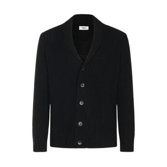 Altea Cardigan en laine vierge et cachemire - Homme - Pulls - Noir - Taille: 2XL