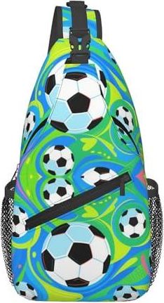 Generic Mode Sacoche Tactique Art du football sportif Sling Sac &agrave; Bandouli&egrave;re R&eacute;glable Sac Poitrine pour Homme Femme Randonn&eacute;e