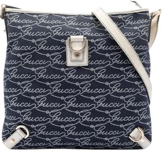 Gucci Sac bandouli&egrave;re en jean Pre-owned - Femme - Pre-owned - Bleu - Taille: ONE Size