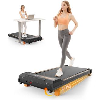 Blossom Schreibtisch-Laufband, 3 Stufen, 1-12 Programme, 1-12km/h, APP, LCD-Bildschirm Kompaktes Schreibtisch-Laufband
