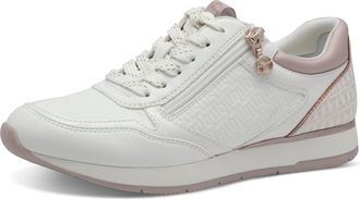 Tamaris Damen Klassische Ballerinas, Frauen Flats,Comfort Lining,TOUCHit-Fußbett,Slip-ons,klassisch elegant,Ballerinen,WHT/Rose Gold,36 EU