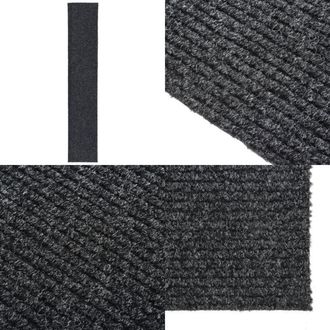 vidaXL Schmutzfangl&auml;ufer Anthrazit 100x500 cm - Schmutzfangmatte - Laufmatte - Flurmatten - Treppenlaufmatte - Anthrazit - Home & Living