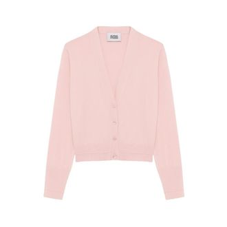 Alpha Studio Feine Viskose Strickjacke - - Knitwear - Damen - Rosa - XL