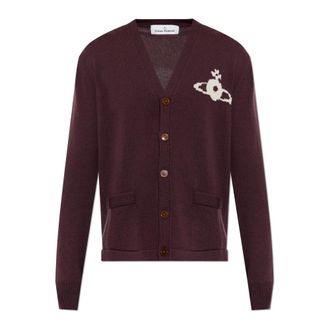 Vivienne Westwood Wool Cardigan Alex - - Knitwear - Herren - Lila - M