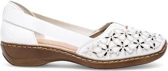 Rieker Halbschuhe 41356-80 Wei&szlig;