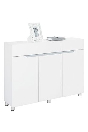 Xora Schuhschrank, Grau, Wei&szlig;, Holzwerkstoff, 9 F&auml;cher, 2 Schubladen, 120x89x31 cm, Typenauswahl, Garderobe, Schuhaufbewahrung, Schuhschr&auml;nke