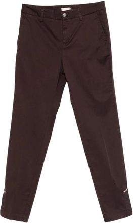 Liu Jo Femme, Pantalons, Brun, Taille: W30 Chinos Slim-fit