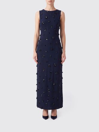 SIMKHAI Langes Abendkleid aus Jersey mit Perlen und gepolstertem Off-Shoulder-Design