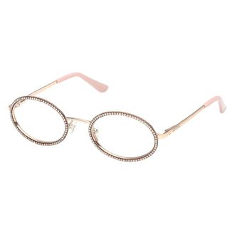 Guess Monture M&eacute;tallique Ovale - Femme - Accessoires - Rose - Taille: 50 MM
