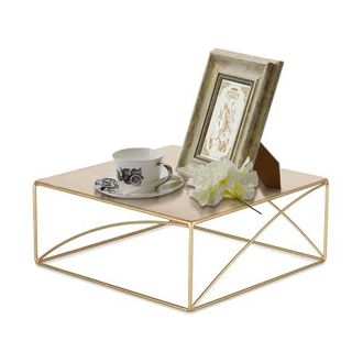 Nuptio Presentoir Gateau Support Wedding: 31cm Pr&eacute;sentoir G&acirc;teau Mariage Dore Cupcake Pied Carr&eacute; Metal Cake Display Stand G&acirc;teaux Noel Decoration Anniversair