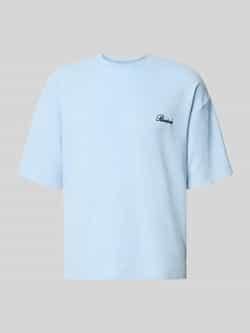 Review T-Shirt mit Rundhalsausschnitt und Label-Stitching