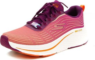 Skechers Damen Max Cushioning Elite 2.0 Alaura Sneaker, Raspberry Textile/Orange Trim, 39 EU