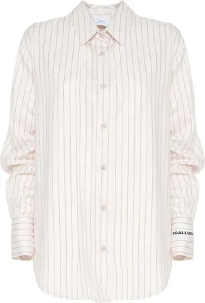 SoAllure Femme, Blouses et Chemises, Beige, Taille: 44 FR Chemise Classique &agrave; Rayures
