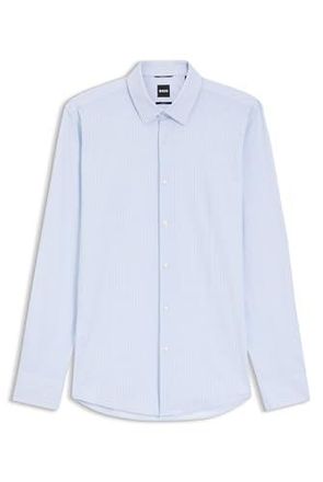 BOSS Hommes P-HANK-S-K-261 Chemise Slim en Jersey Stretch imprim&eacute; performant