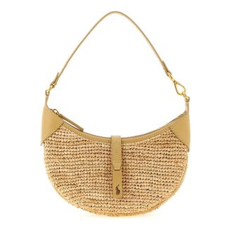 Polo Ralph Lauren Femme, Sacs, Beige, Taille: ONE Size Polo ID Raffia Small Shoulder Bag