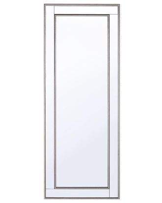 Beliani Wandspiegel mit verspiegeltem Rahmen Silber/Gold rechteckig 50x130 cm Fenioux