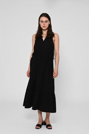 Lovjoi Damen vegan Maxikleid Ramaria Schwarz