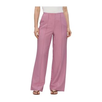 Y.A.S Wide Hosen - - Trousers - Damen - Rosa - M