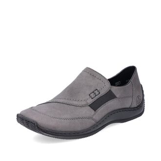 Rieker Damen Slipper L1791, Frauen Slip On,College Schuhe,Businessschuhe,Slip-ons,Mokassins,Halbschuhe,Slides,Schlupfschuhe,grau (45),36 EU / 3.5 UK