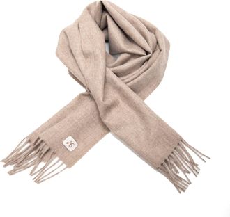 Weikert-Handschuhe Baby-Alpaka Schal 180x30cm - 100% Baby Alpaka Wolle, handgefertigt, weich & warm, hypoallergen & nachhaltig - luxuri&ouml;ser Schal mit Franzen