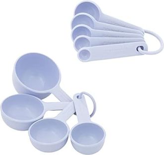 KitchenAid Universelles leicht ablesbares Messbecher- und L&ouml;ffel-Set mit weichem Griff f&uuml;r maximale Kontrolle, Loch zum Aufh&auml;ngen und Nisten f&uuml;r einfache Lagerun
