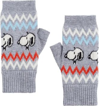 Chinti and Parker Fingerlose Snoopy Ski Handschuhe - Grau