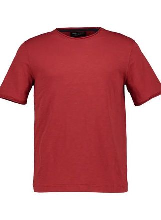 Marc O'Polo Herren T-Shirt rot Baumwolle