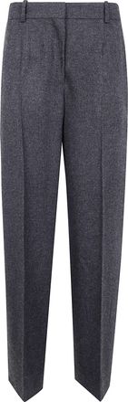 Toteme Wide Leg Flannel Trousers