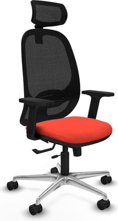 Piqueras y Crespo Cilanco B&uuml;rostuhl mit 2D-Armlehnen, h&ouml;henverstellbarer Lendenwirbelst&uuml;tze und h&ouml;henverstellbarem Kopfteil und Neigungsverstellung, ausgestattet mit Sy