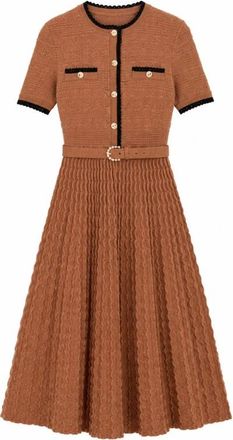 Self Portrait Femme, Robes, Brun, Taille: 44 FR Midi Dress