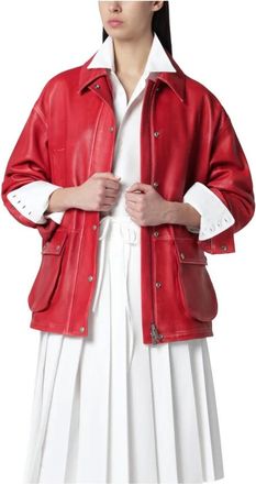 Halfboy Halfboy, Femme, Vestes, Rouge, Taille: 36 FR Parka