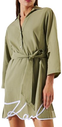Karl Lagerfeld Karl Lagerfeld, Karl DNA Signature Beach Dress, Green, Women, Beachwear