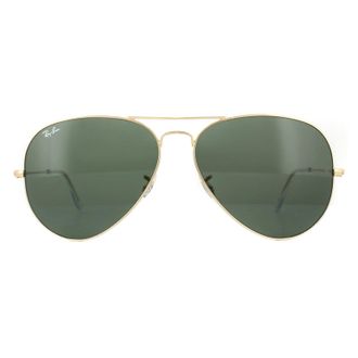 Ray-Ban Lunettes De Soleil Ray-Ban Aviator 3025 001 Or Vert 62mm